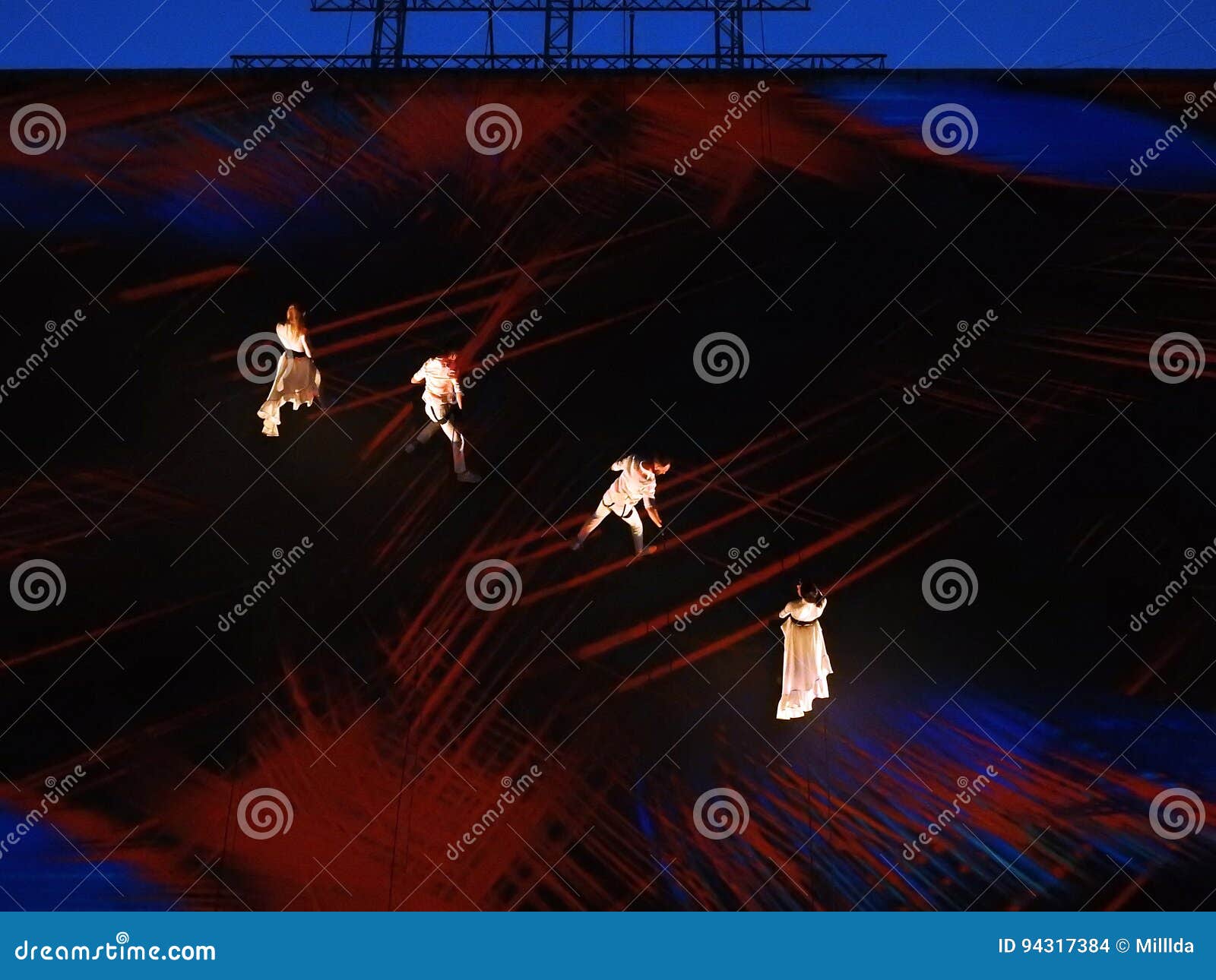 Vertical Wall Dance, Lithuania Editorial Stock Image - Image of dance ...