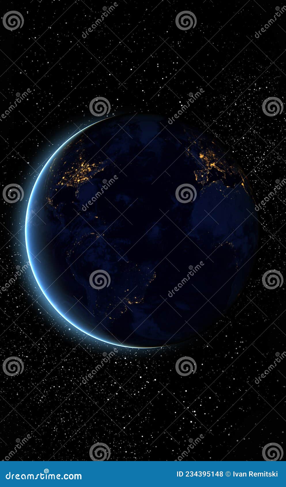 Vertical Wallpaper of Planet in Space. Outer Dark Space Wallpaper ...