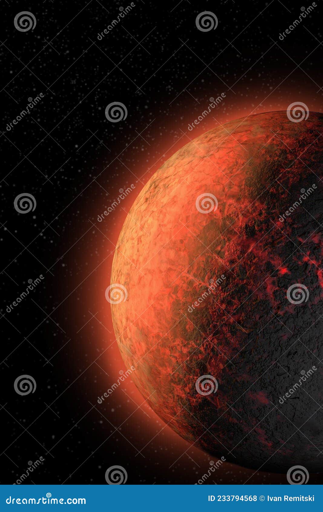 Vertical Wallpaper Of Planet In Space. Outer Dark Space Wallpaper ...
