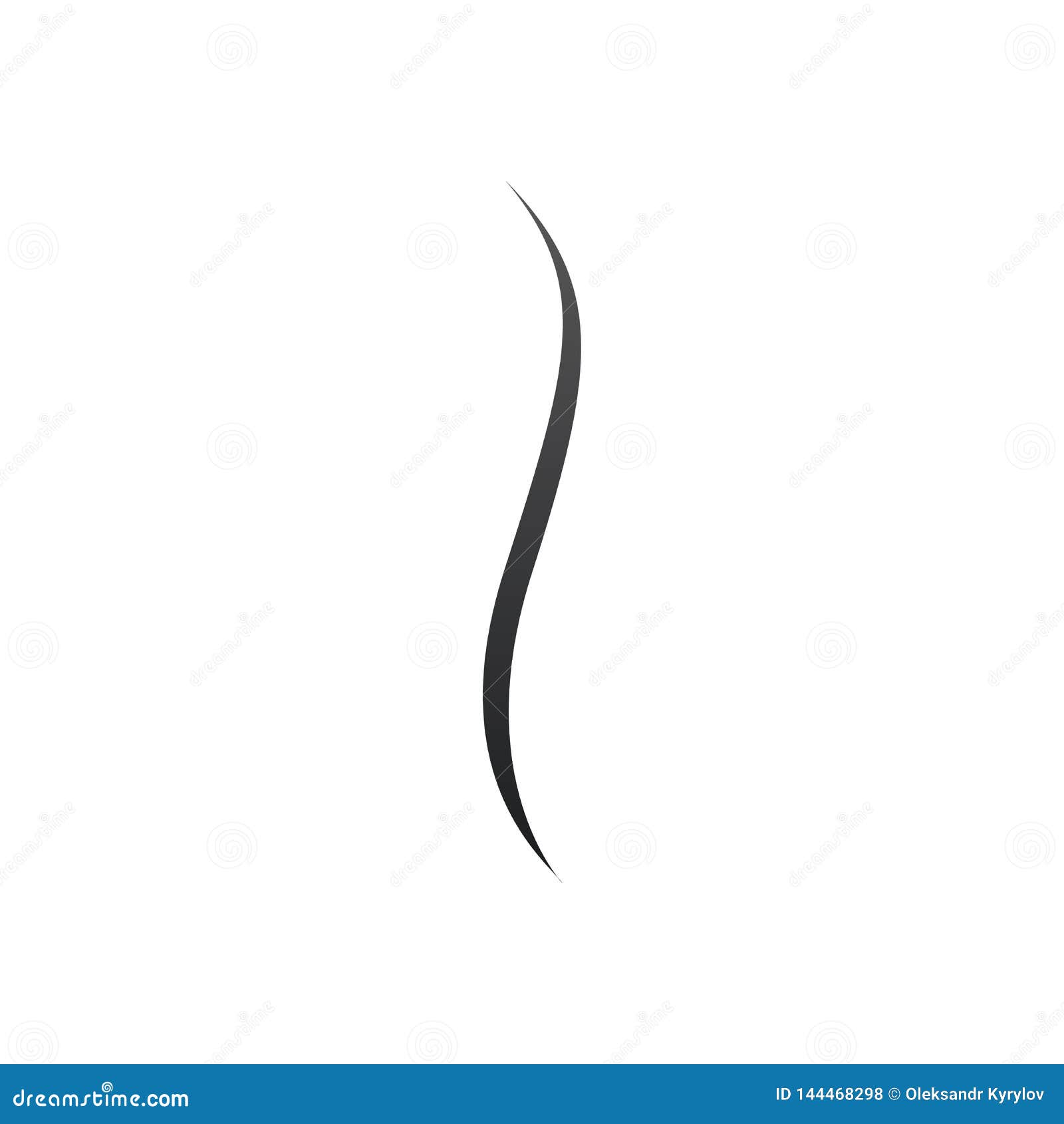 Vertical Wave Icon on White Background. Vector Illustration Stock ...