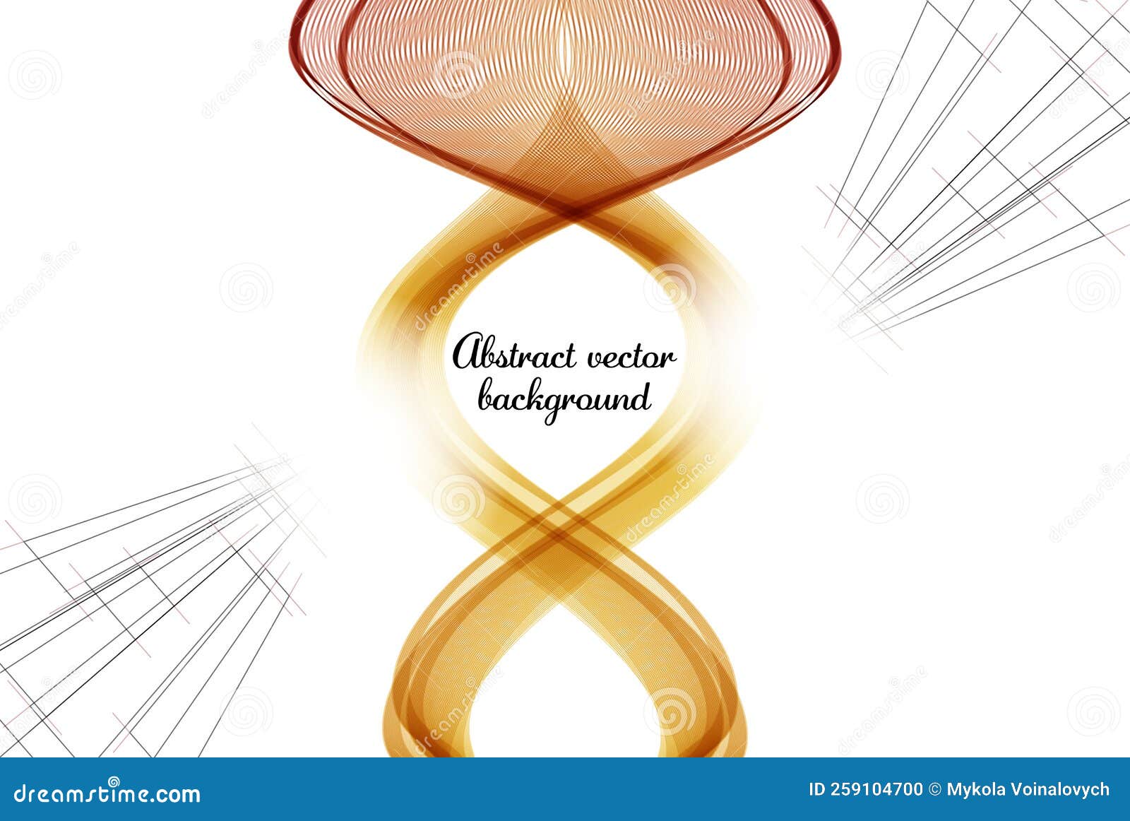 Vertical Wave Lines on White Background, Design Element for Poster ...