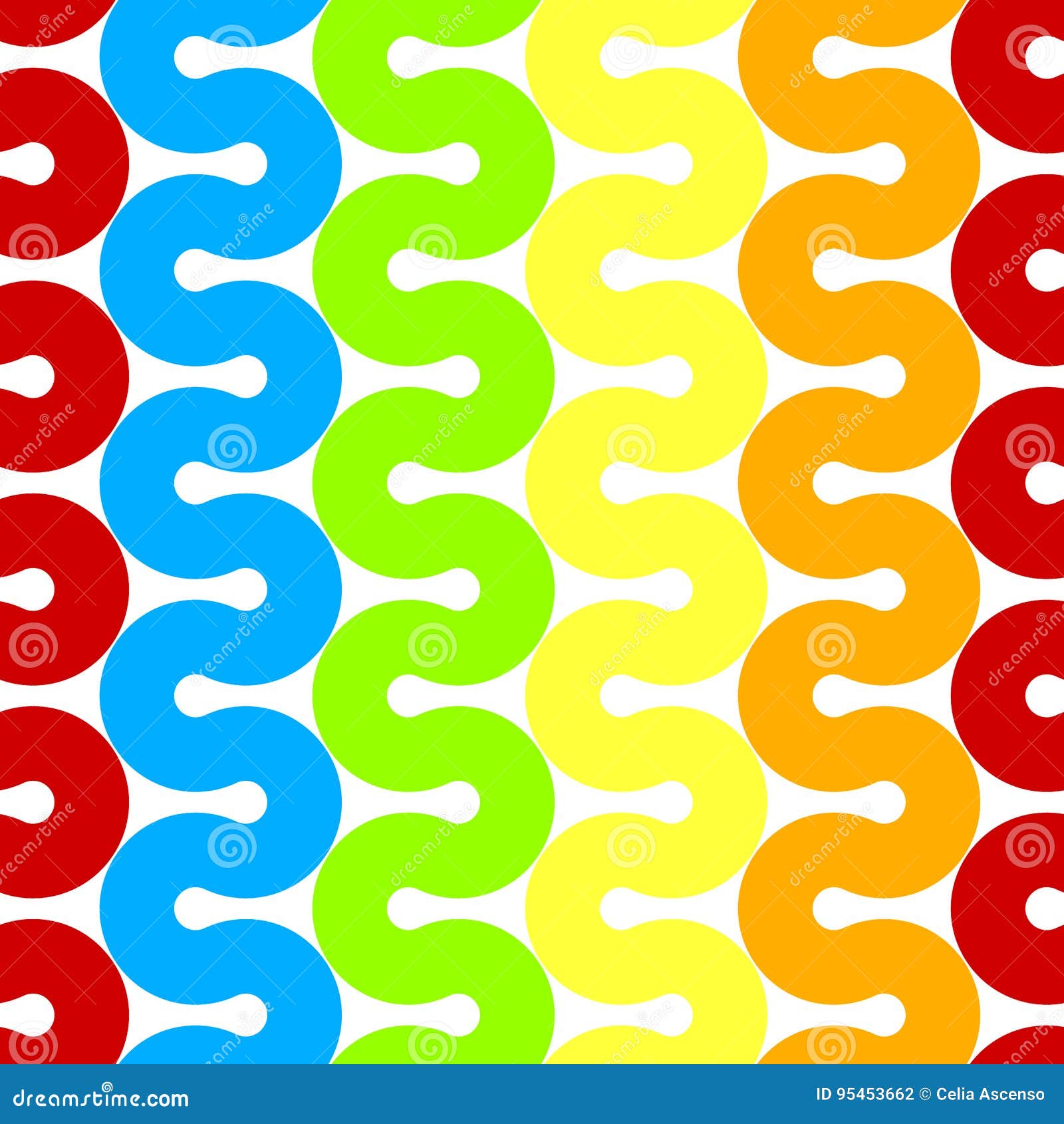 Snakes Weaving Up And Down Through Holes In The Paper Create A Border ...