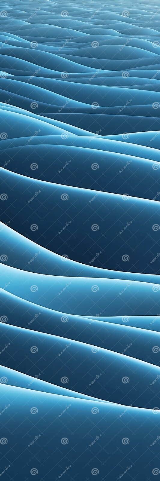 Vertical Waves in Gradient Blue with Motion Flowing Upwards Stock ...