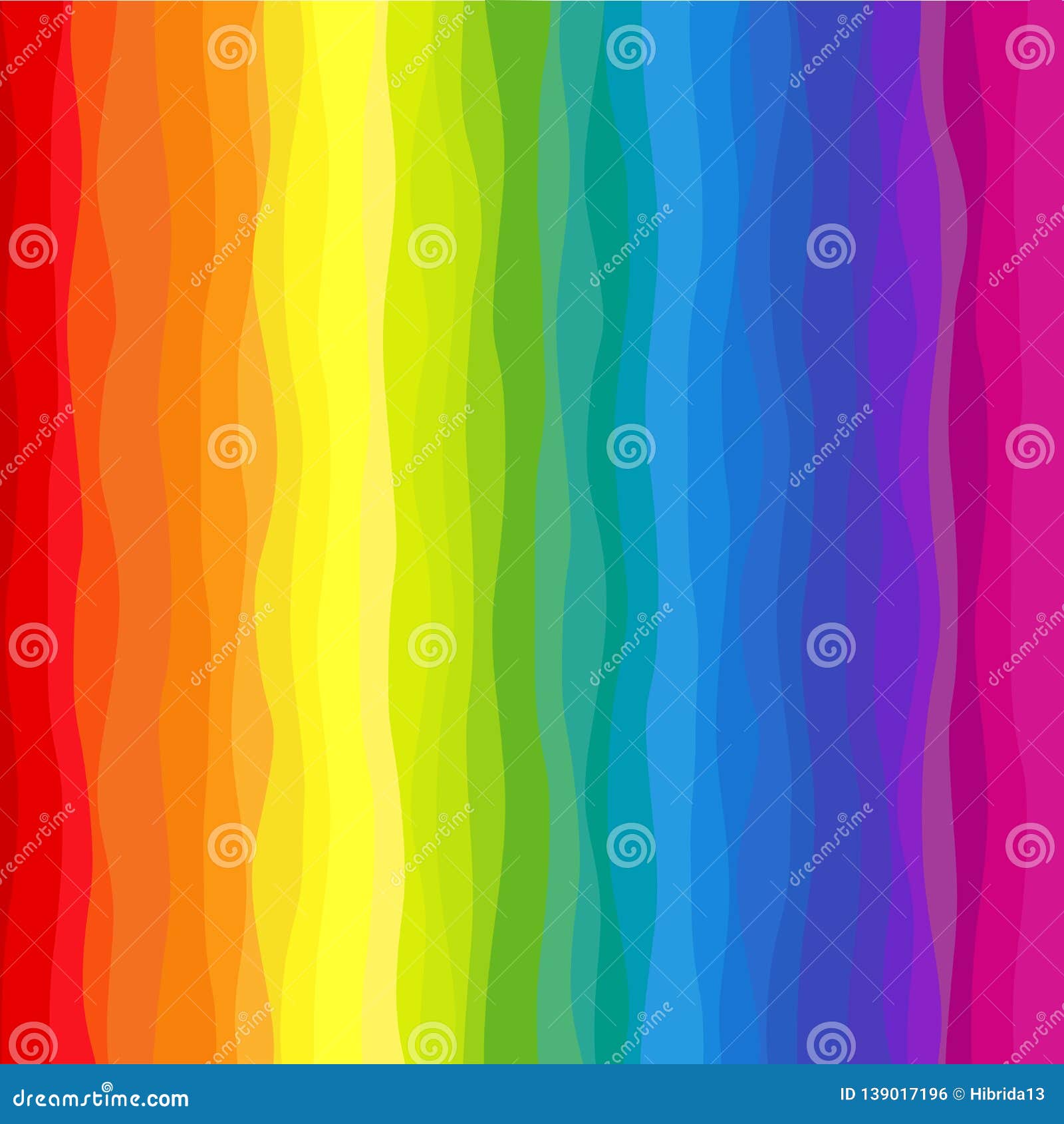 Vertical Wavy Rainbow Background Stock Vector - Illustration of color ...
