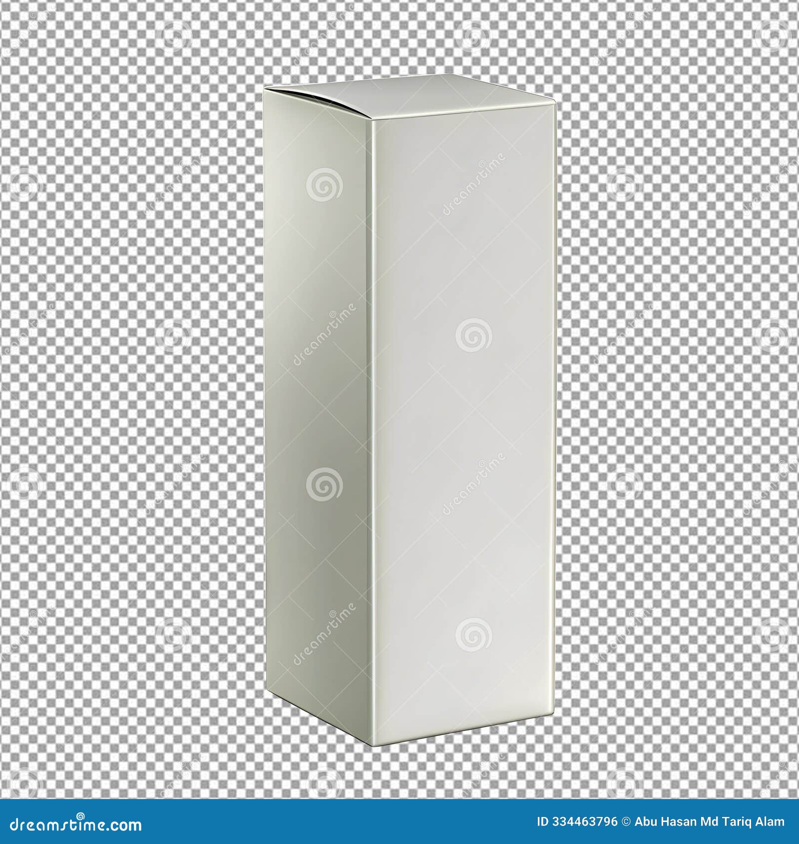 A Vertical White Tall Box Mockup for Cosmetic and Pharmaceutical ...