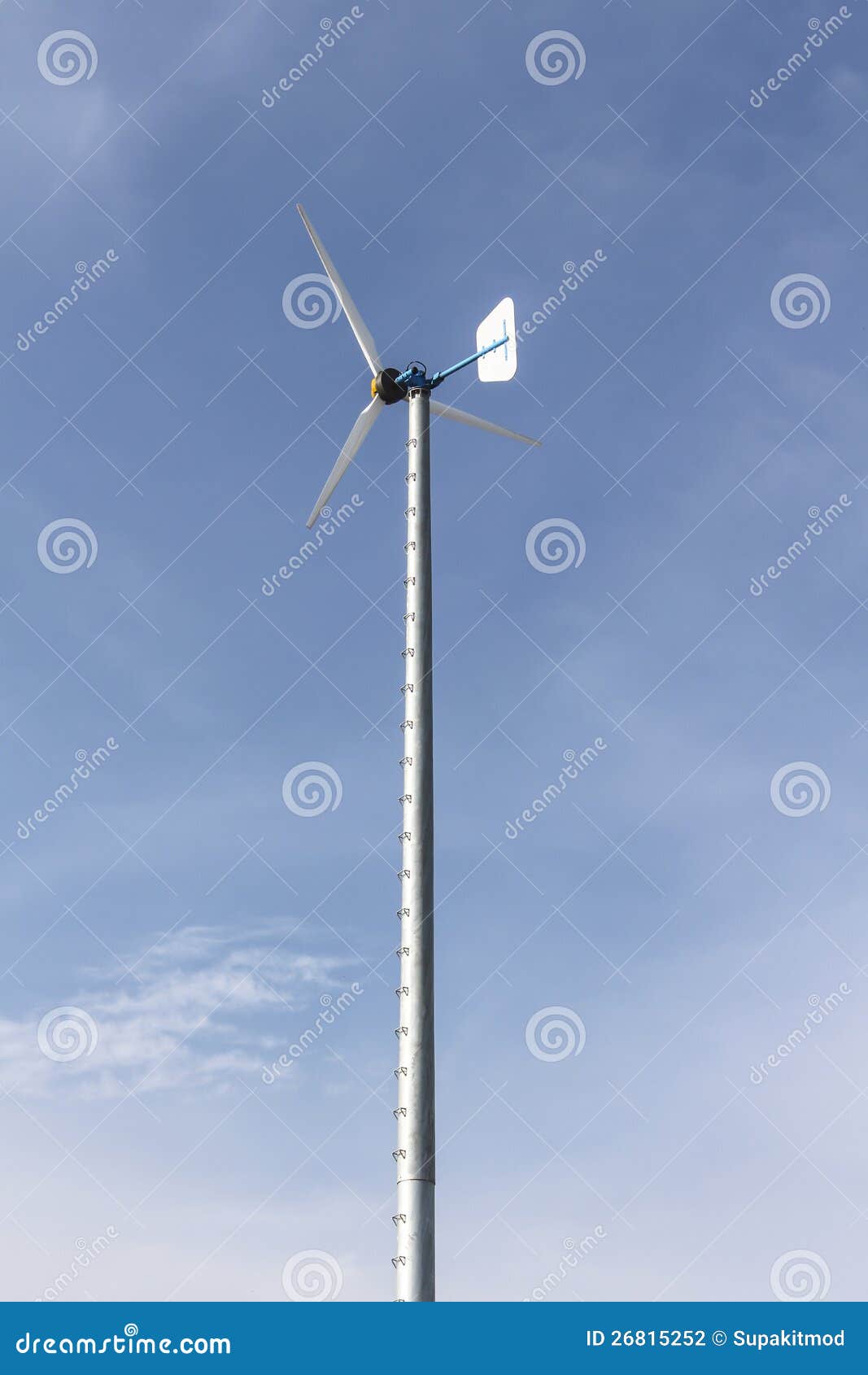 Vertical wind turbine stock photo. Image of conservation - 26815252