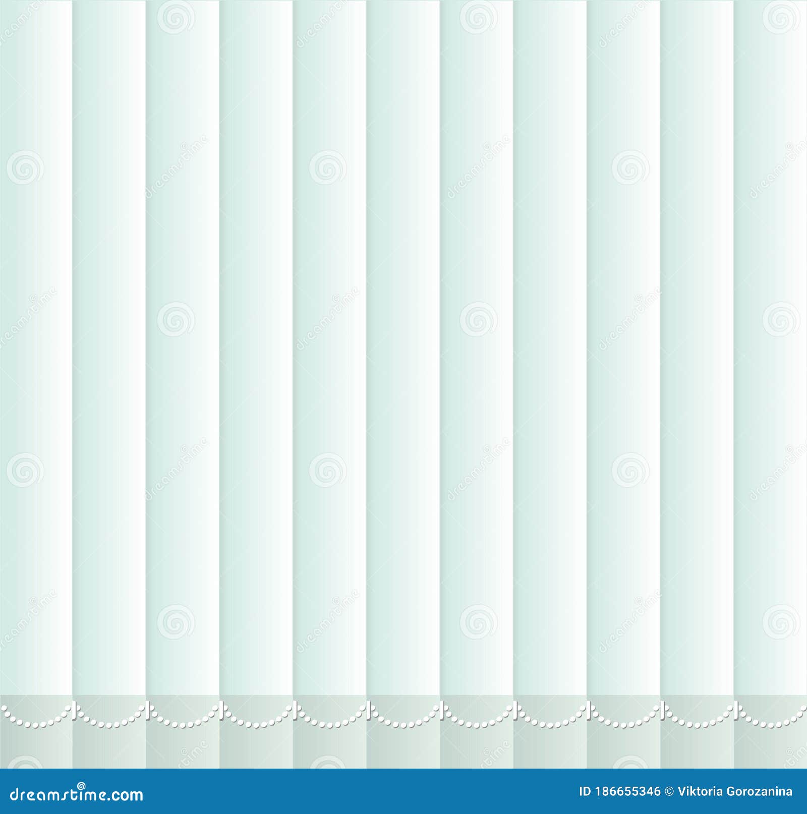 Vertical Window Blind. Vector White Office Interior Blackout Shade ...