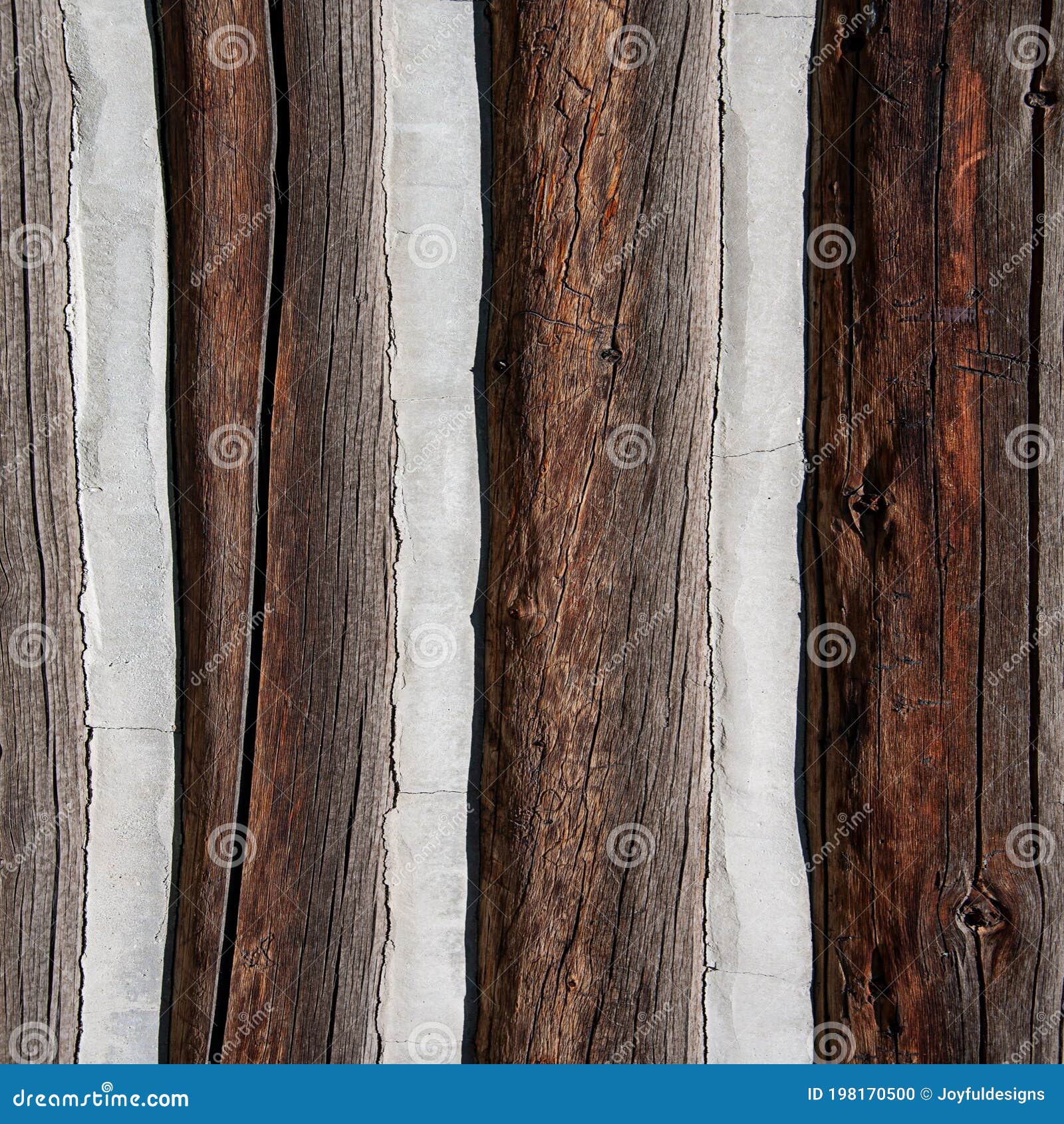 Vertical Wood Texture with Cement Stock Photo - Image of elements, wall ...