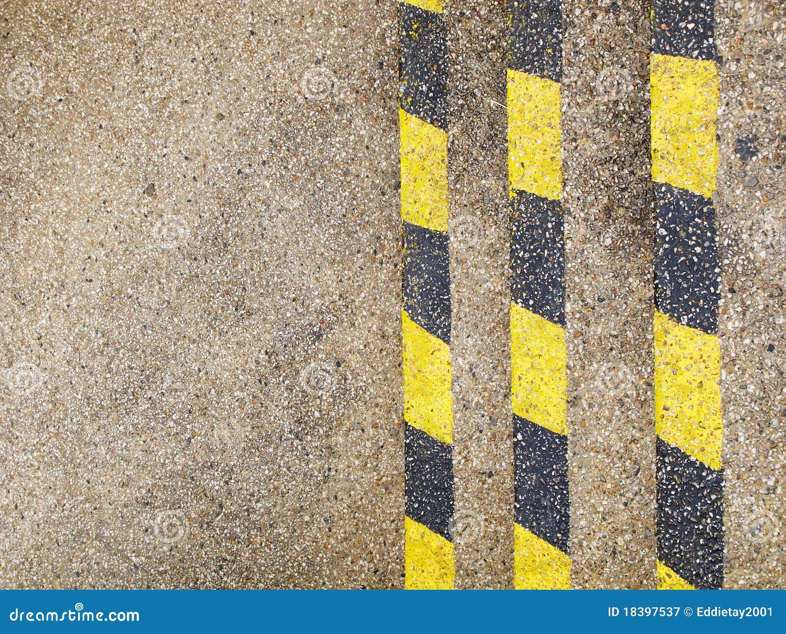 Vertical Yellow and Black Warning Lines Stock Image - Image of concrete ...