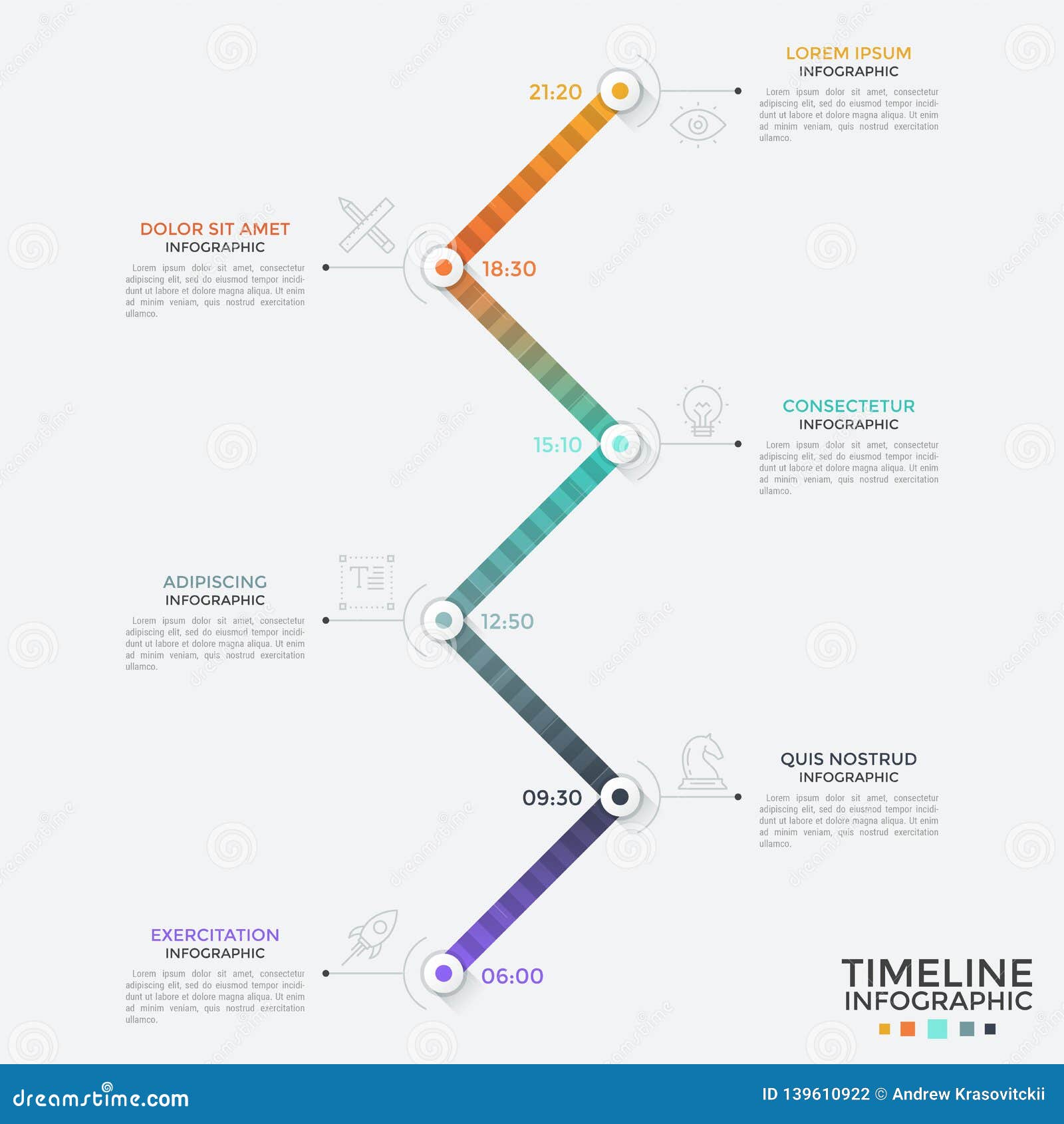 Creative Infographic Design Template Stock Vector - Illustration of ...