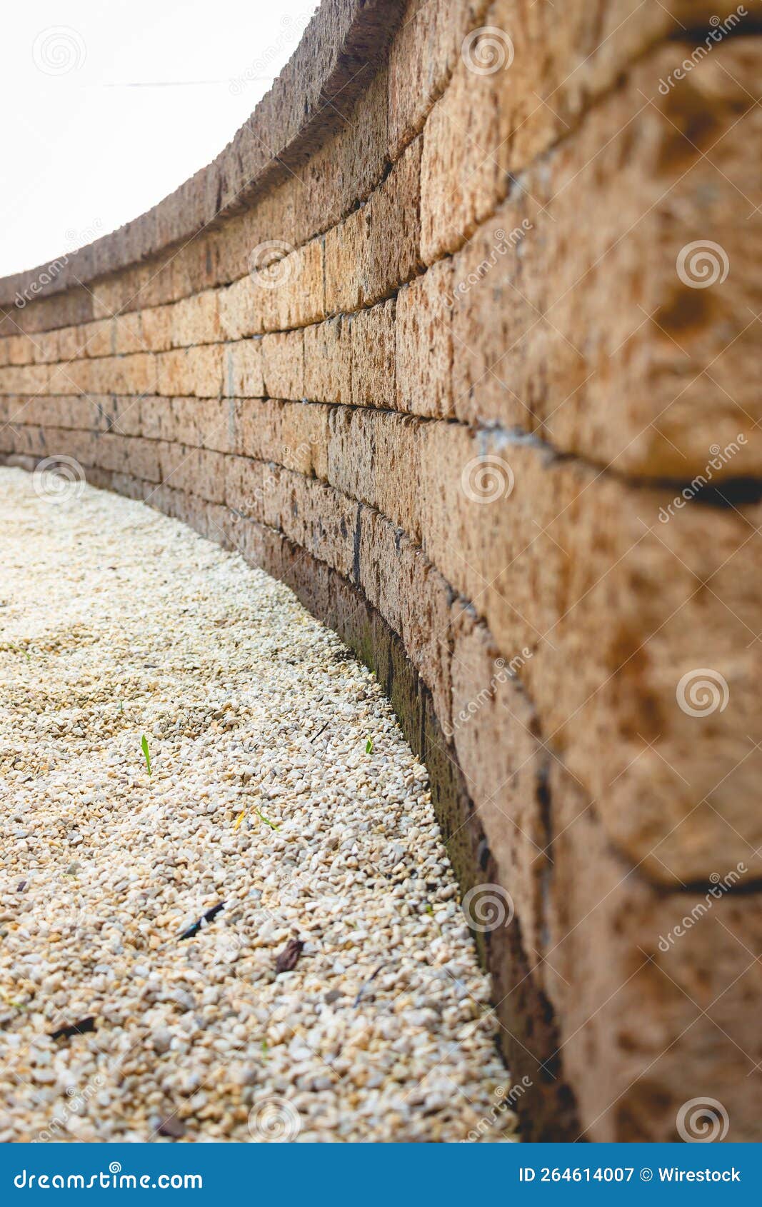 Verticale Afsluiting Van Een Oude Lange Muur Stock Afbeelding - Image ...