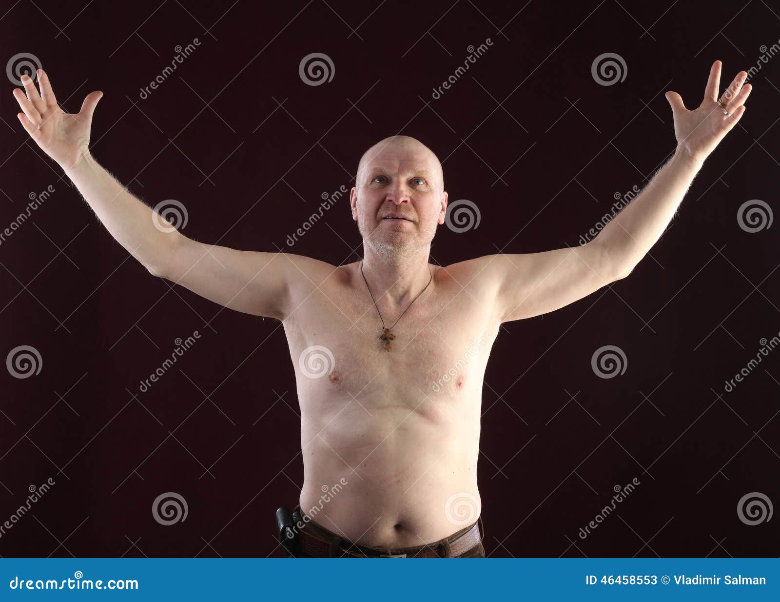 Verticale D'un Homme Chauve Image stock - Image du artiste, étrange ...