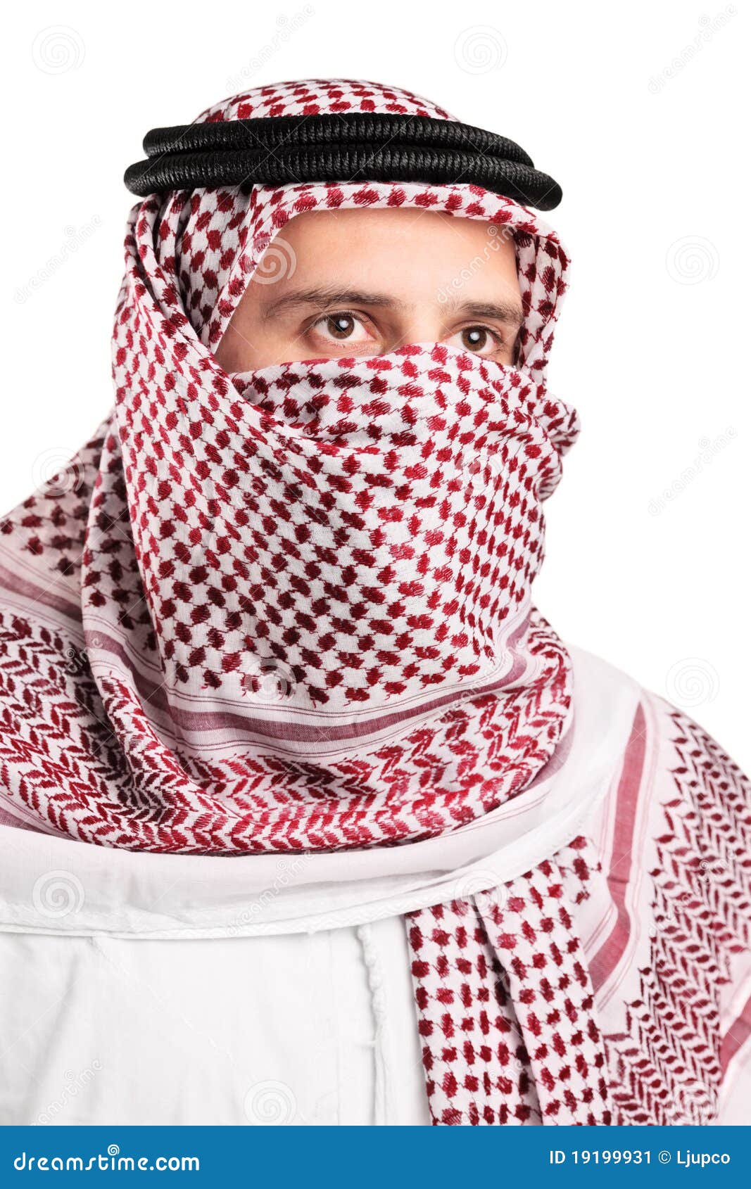 Verticale D'un Jeune Arabe Utilisant Un Turban Image stock - Image du ...