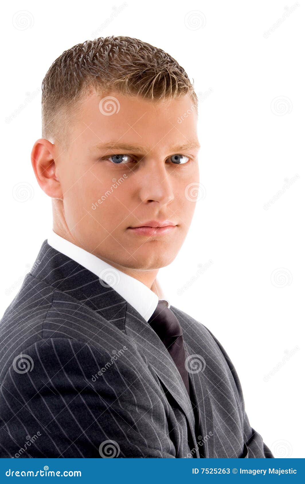 Verticale de jeune bossage image stock. Image du personne - 7525263