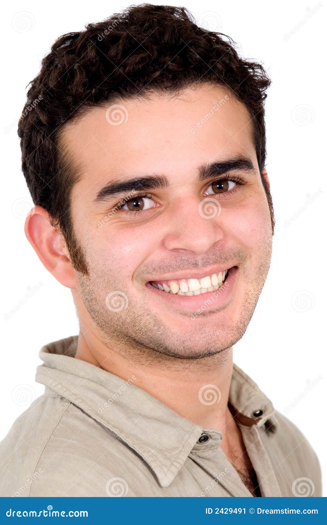 Verticale Occasionnelle D'homme - Souriant Image stock - Image du mâle ...