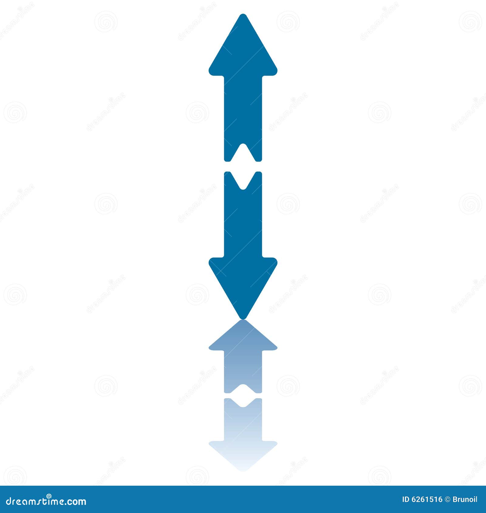 Verticale Pijlen apart vector illustratie. Illustration of communiceer ...
