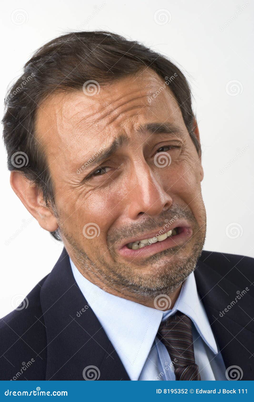 Verticale Pleurante D'homme Triste Photo stock - Image du masculin ...