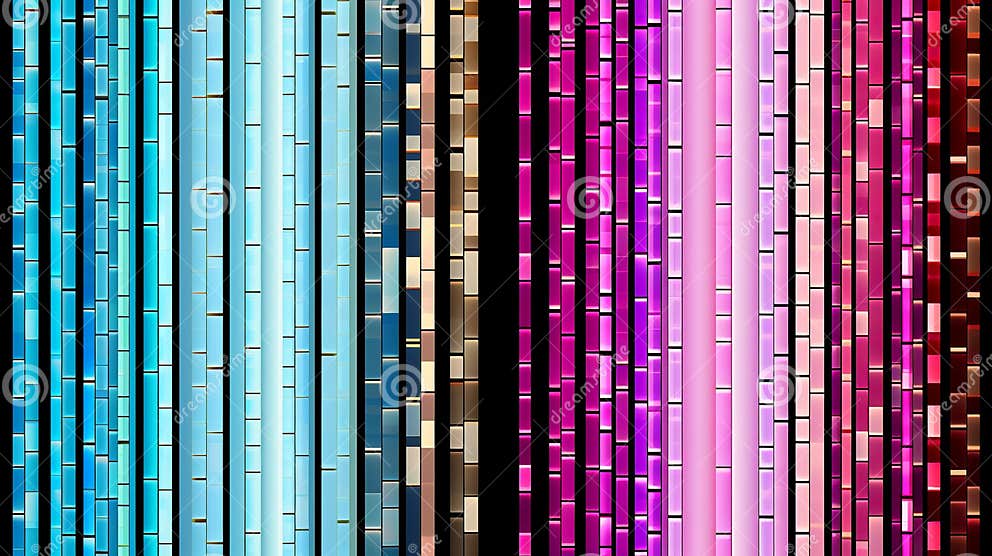 Vertically Arranged Colored Stripes with Copy Space. Stock Illustration ...