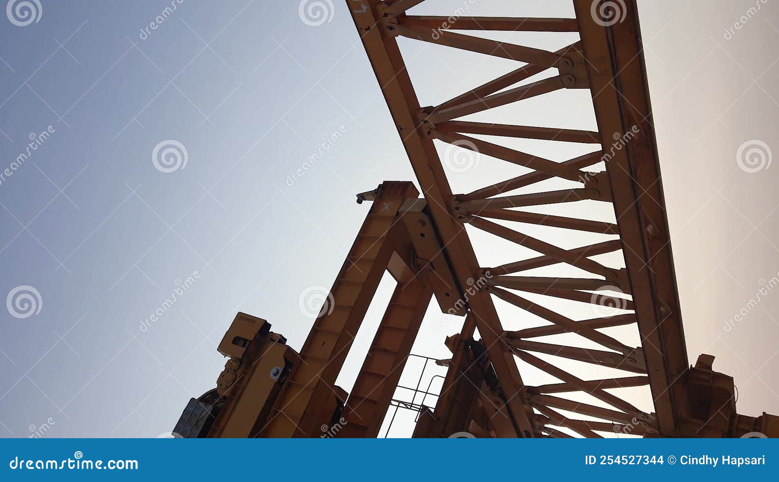 Vertically Frame Video. this is the Steel Structure of a Launcher ...