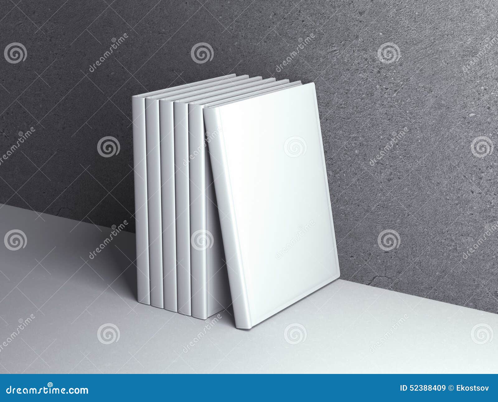 Vertically Standing Template Books Stock Illustration - Illustration of ...