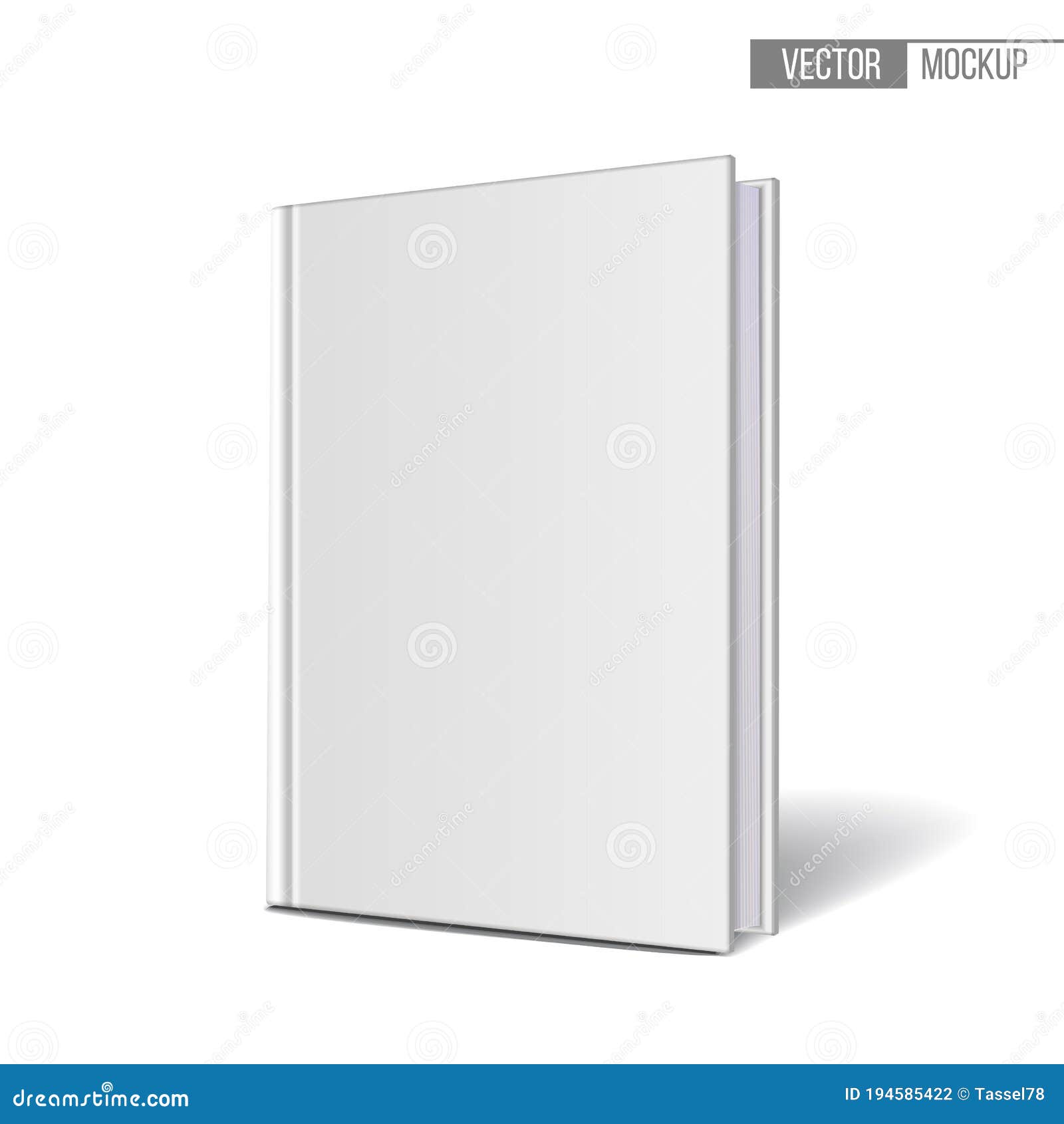 Vertically Standing Template Books on a White Background. Stock Vector ...