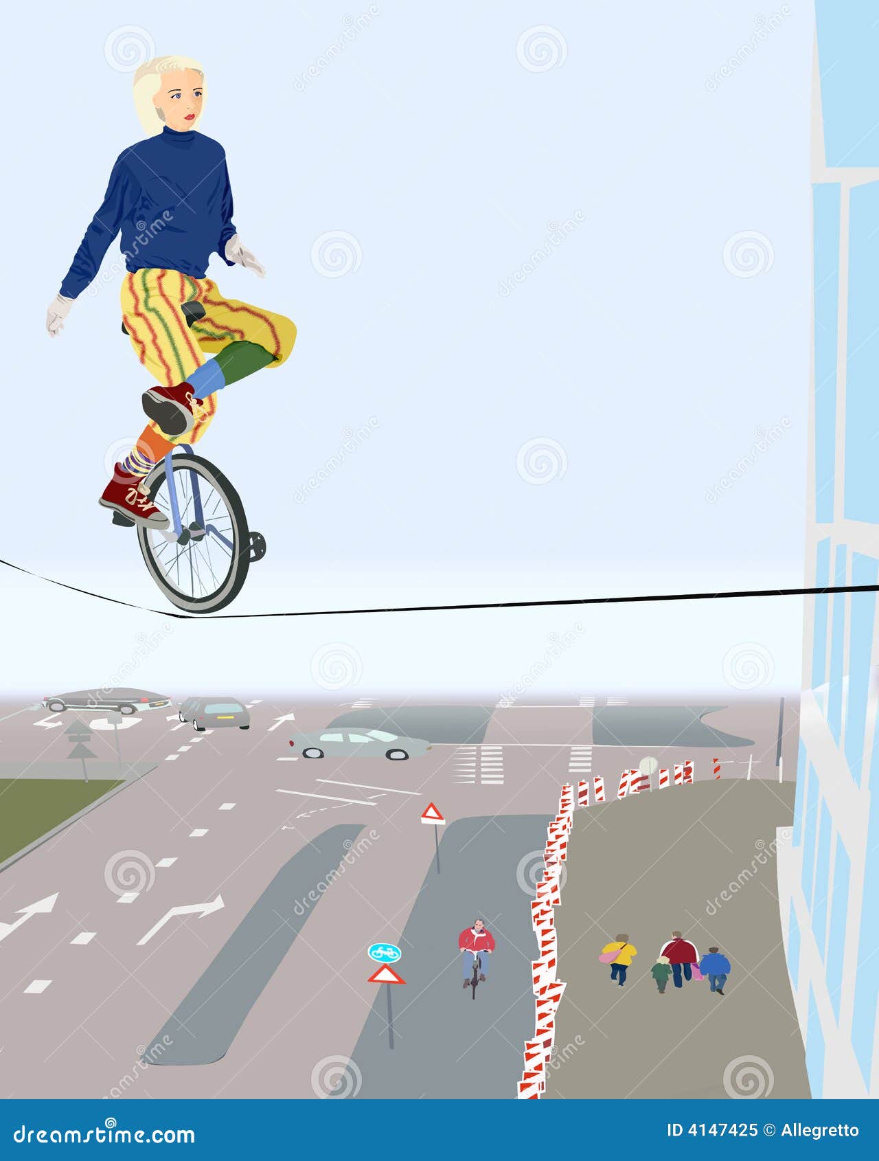 Vertigo stock illustration. Illustration of discipline - 4147425