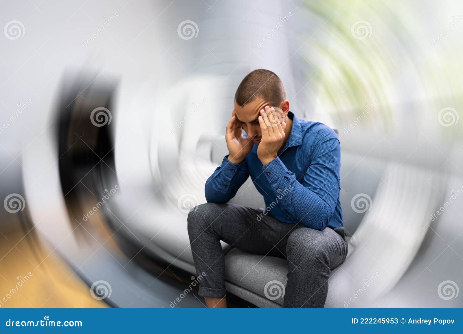 Vertigo Dizzynes. BPPV Head Brain Stroke Stock Image - Image of ...