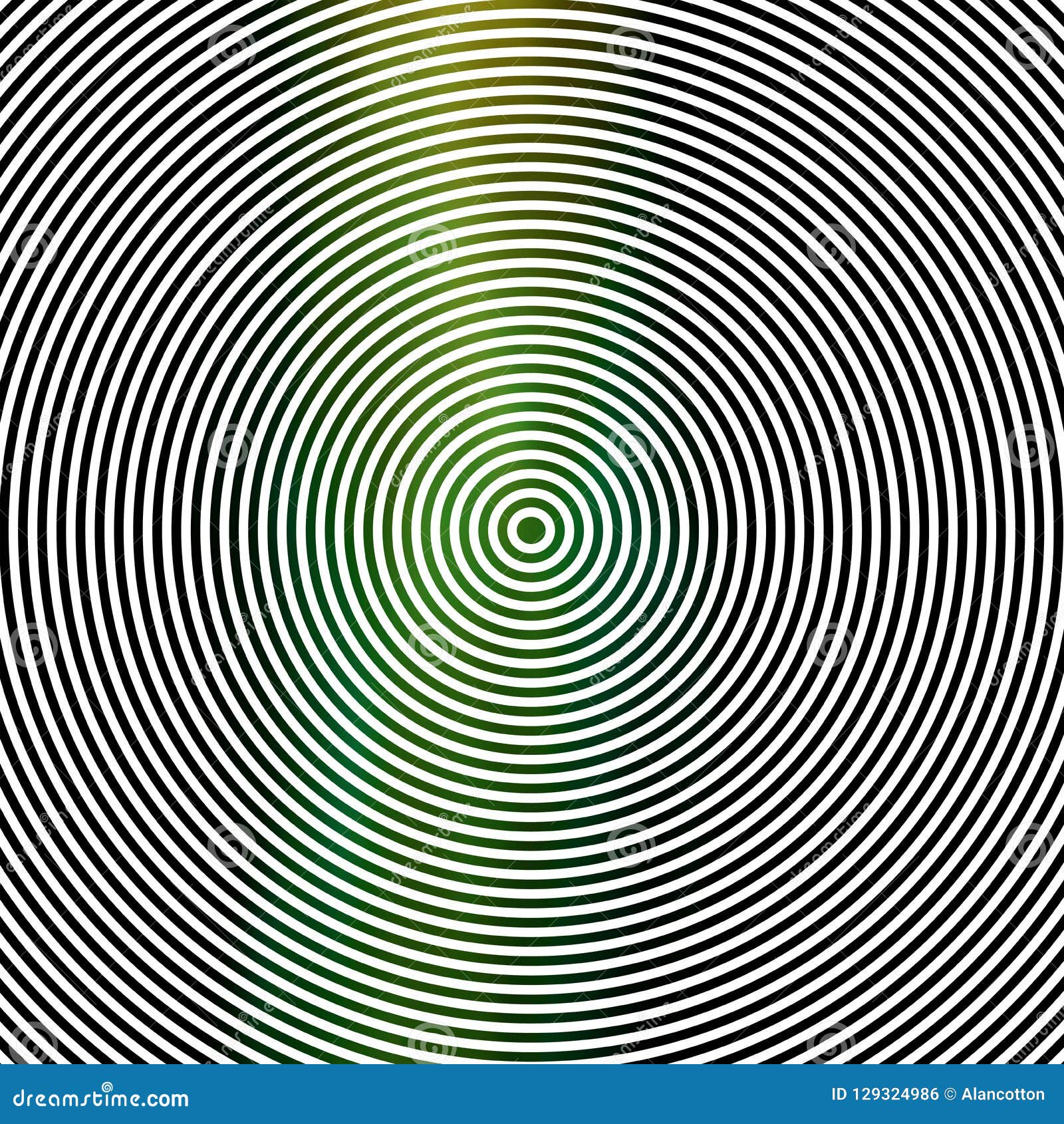 Vertigo with Green stock illustration. Illustration of spinning - 129324986