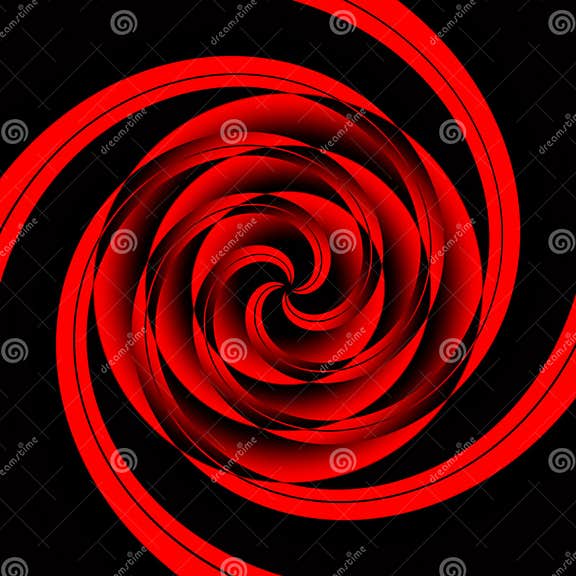 Vertigo red geometric stock illustration. Illustration of colour - 770225