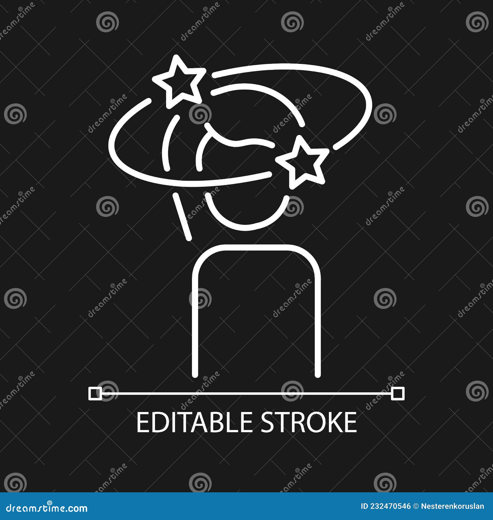 Linear Faint Smile Icon From Emoji Outline Collection. Thin Line Faint ...