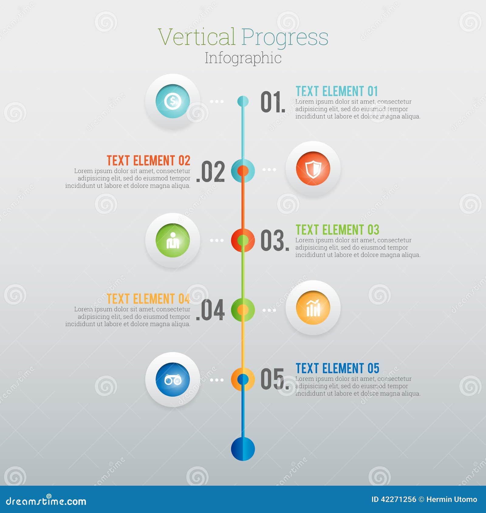 Vertikalt Framsteg Infographic Vektor Illustrationer - Illustration av ...