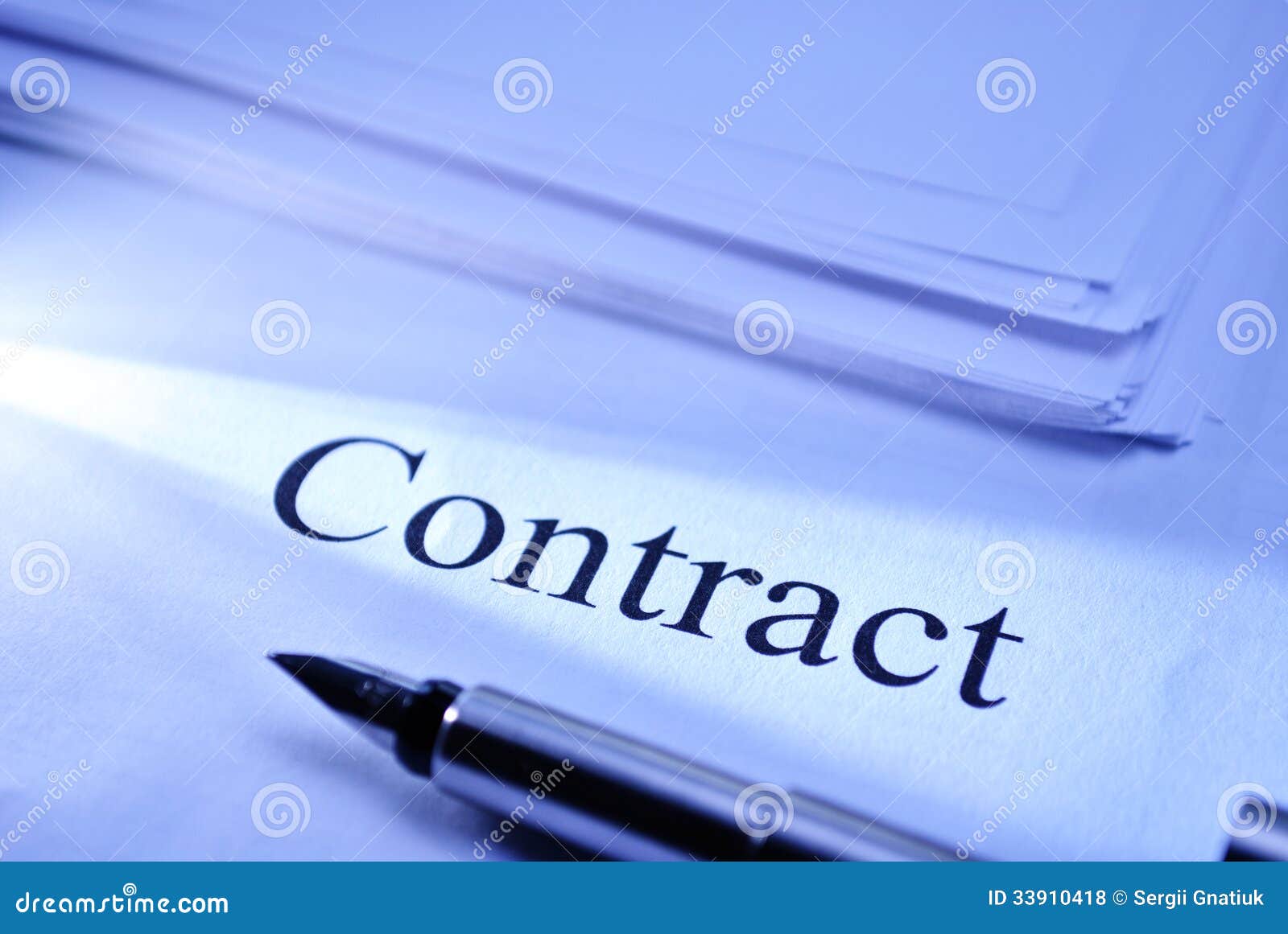 Vertrag stockfoto. Bild von zusammenfassung, vertrag - 33910418
