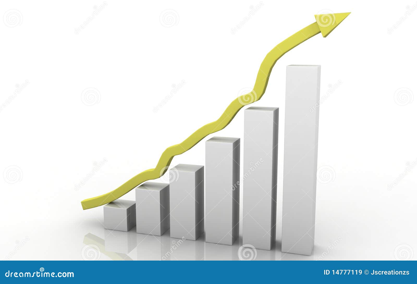 VERTRETUNGS-ANSTIEG Des DIAGRAMM-3D in Den PROFITEN ODER Im EINKOMMEN ...