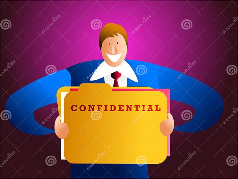 Vertrouwelijkheid stock illustratie. Illustration of volwassen - 457111