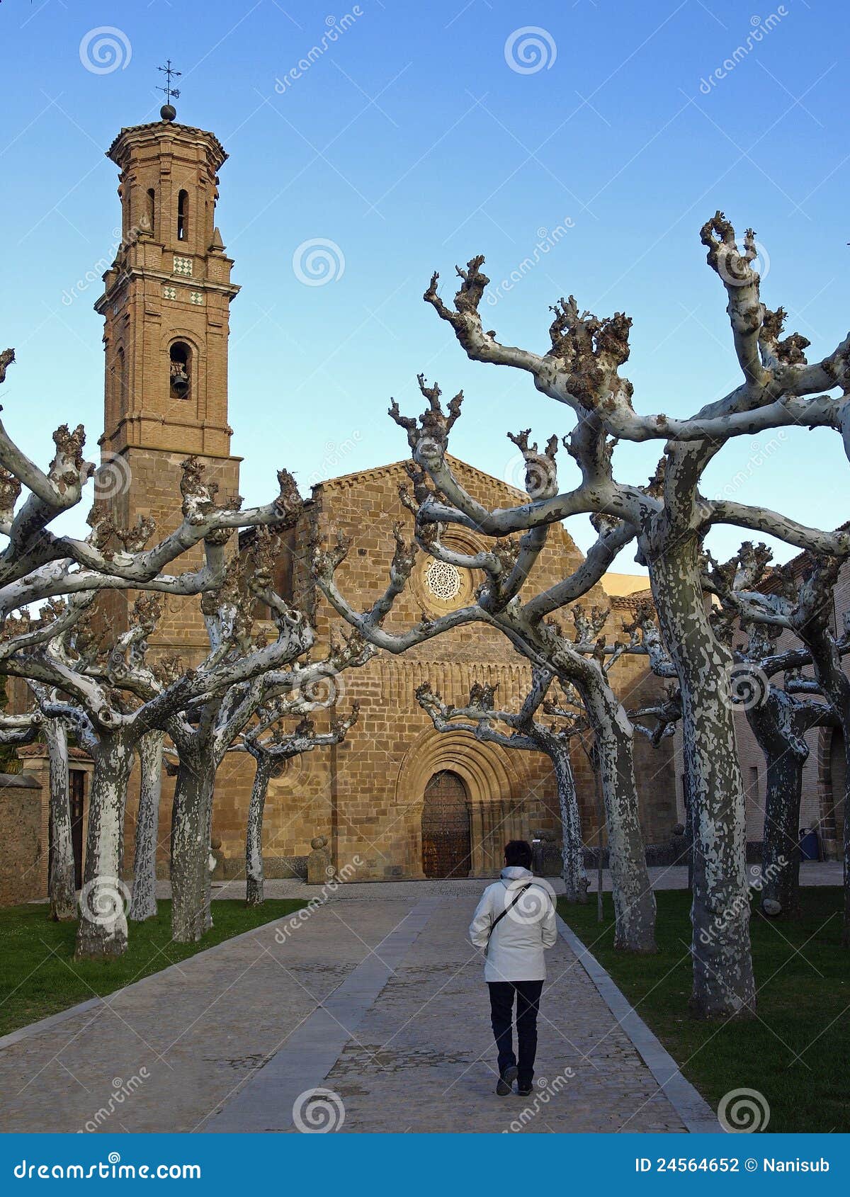 Veruela Monastery in Aragon Stock Photo - Image of cisterciense ...