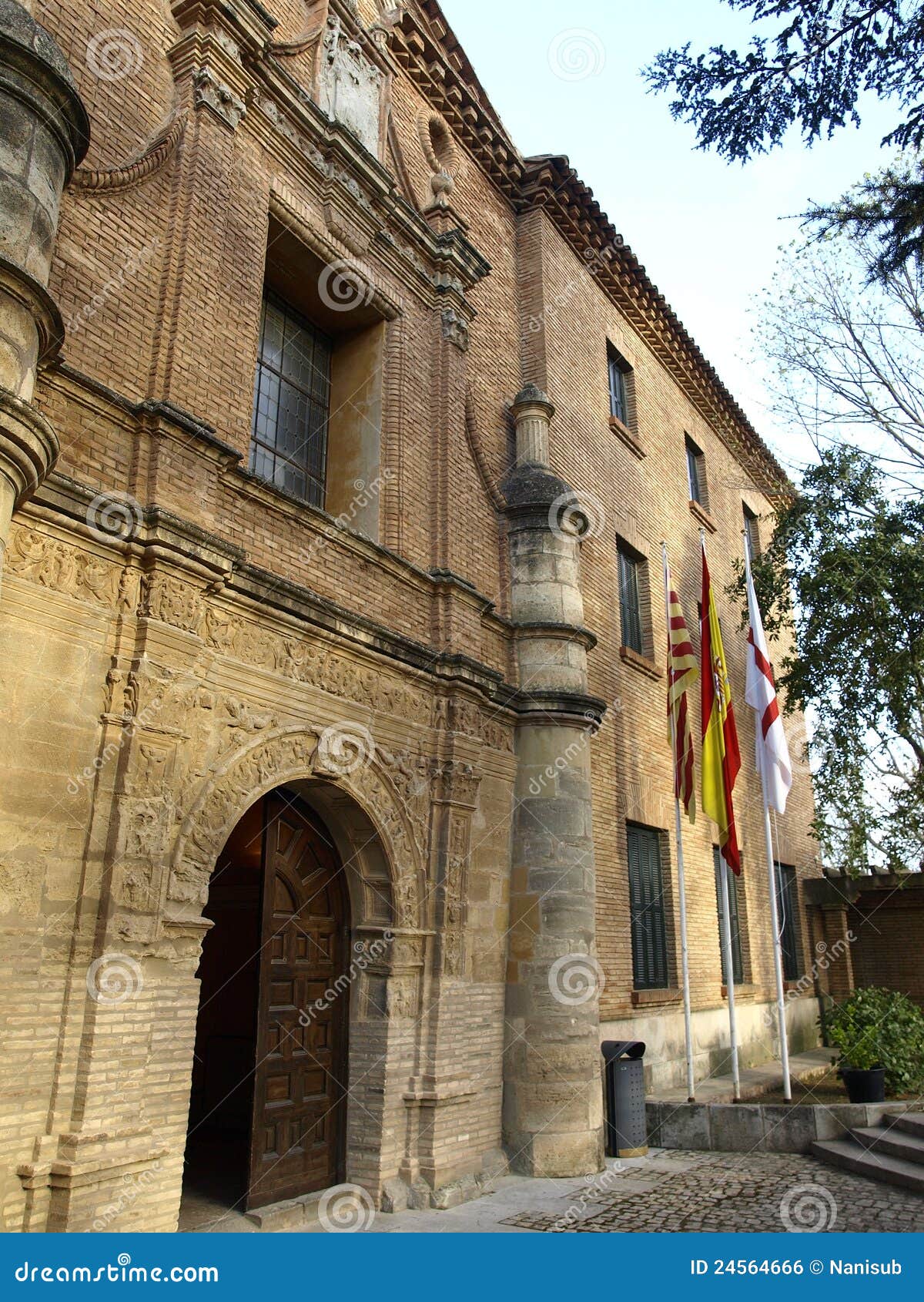 Veruela Monastery in Aragon Stock Photo - Image of history, outside ...
