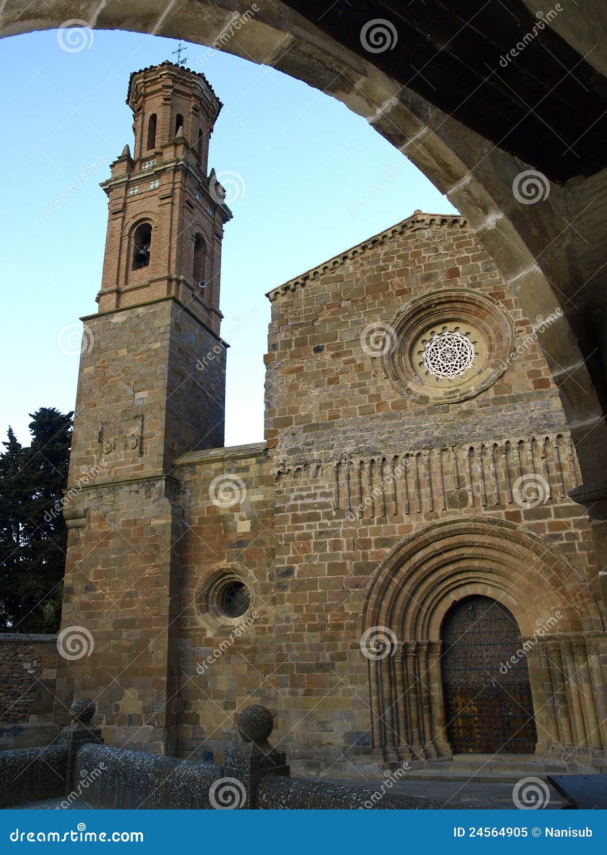Veruela Monastery in Aragon Stock Image - Image of aragon ...