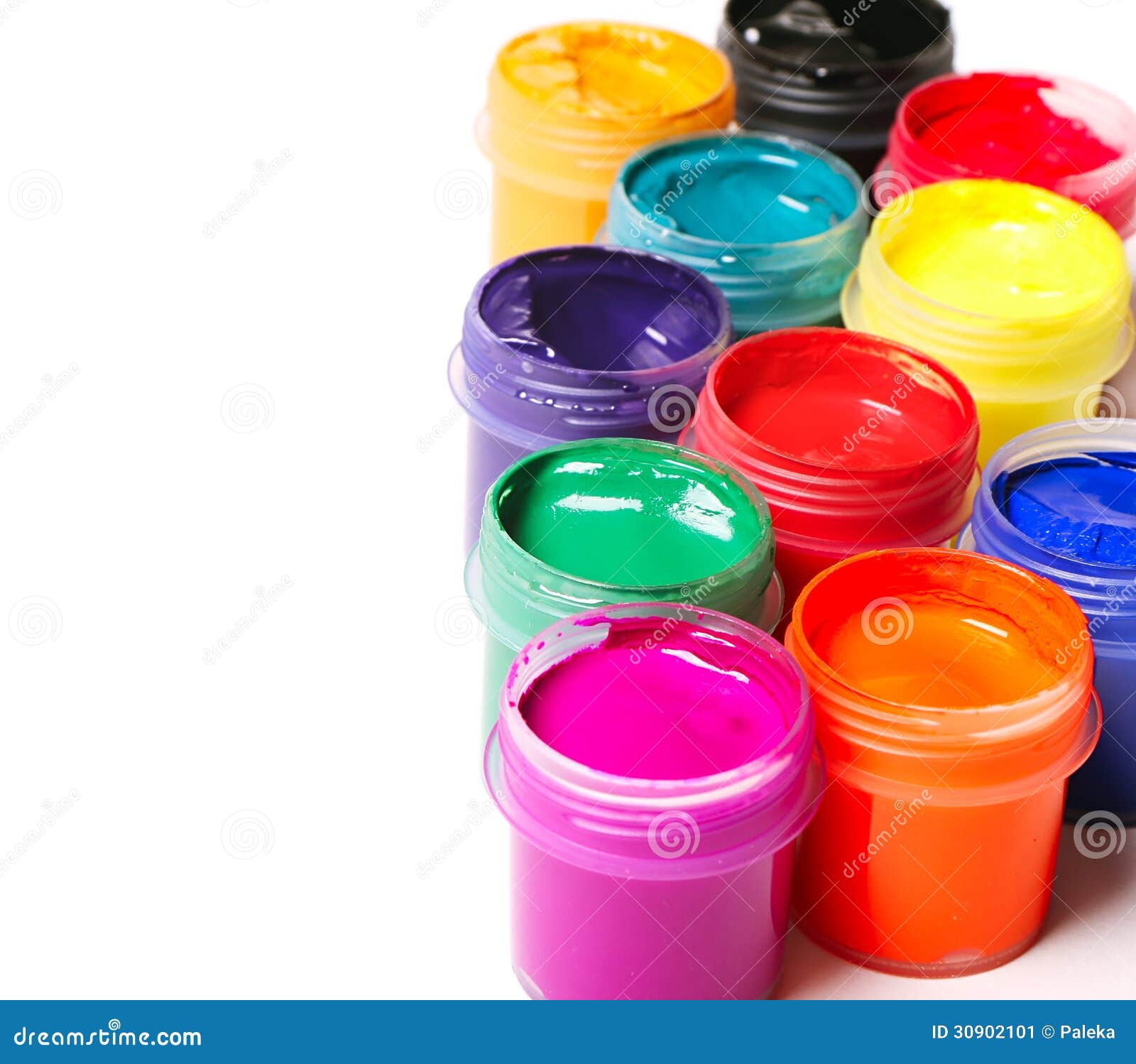 Verven stock afbeelding. Image of gouache, multi, houder - 30902101