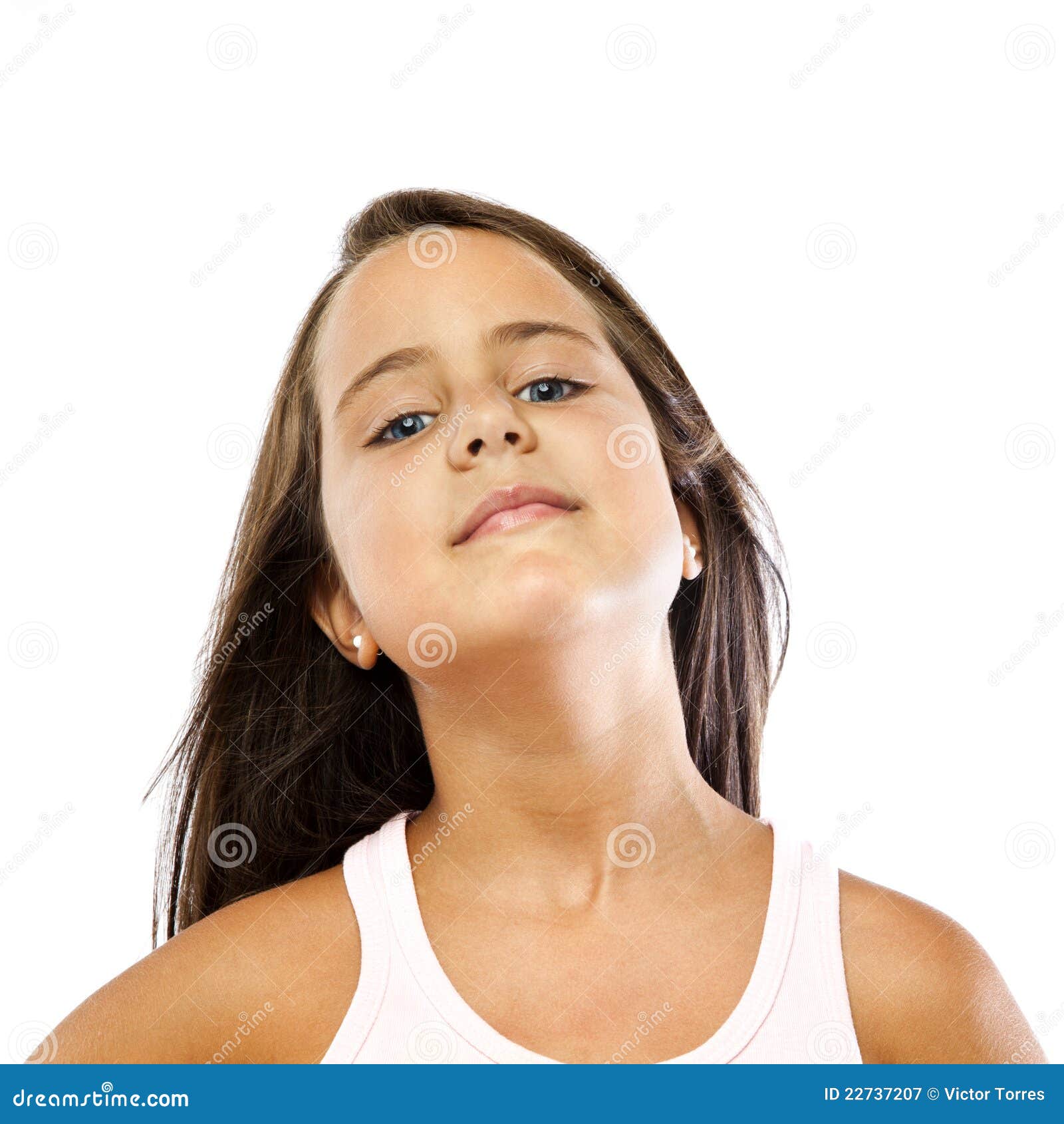 Verwaand Leuk Meisje stock afbeelding. Image of mooi - 22737207