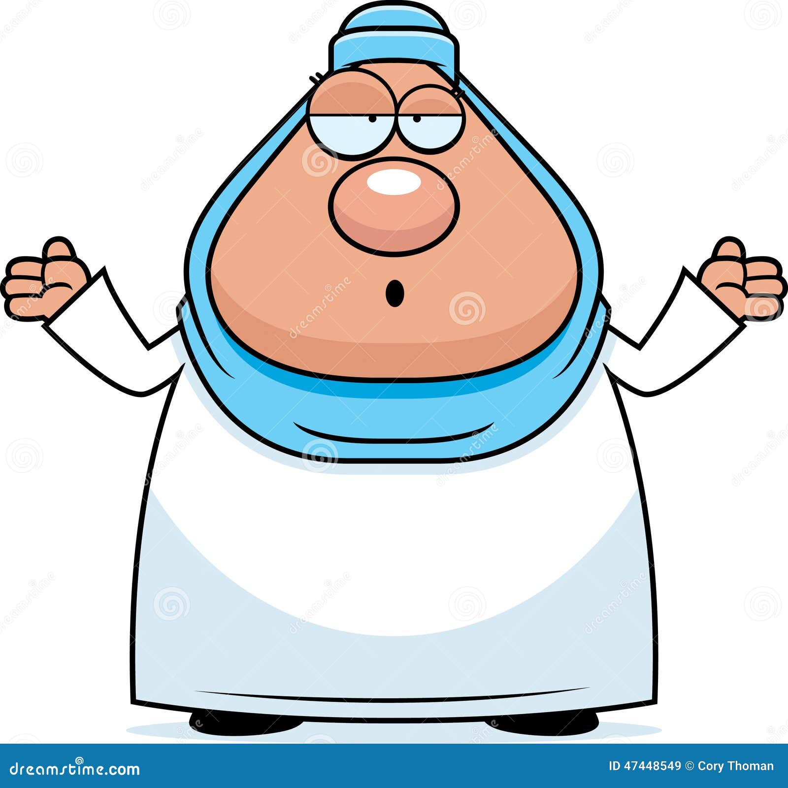 Verward Beeldverhaal Moslim Vector Illustratie - Illustration of ...