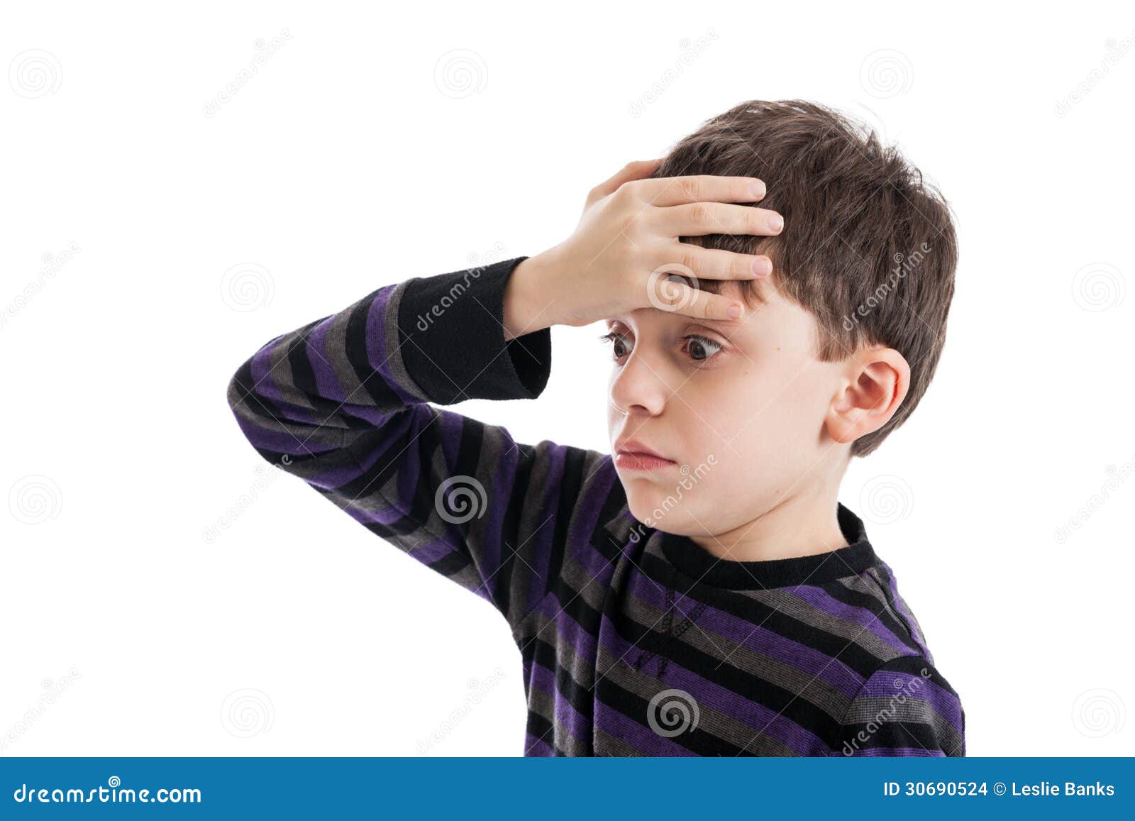 Verward kindportret stock foto. Image of uitdrukking - 30690524