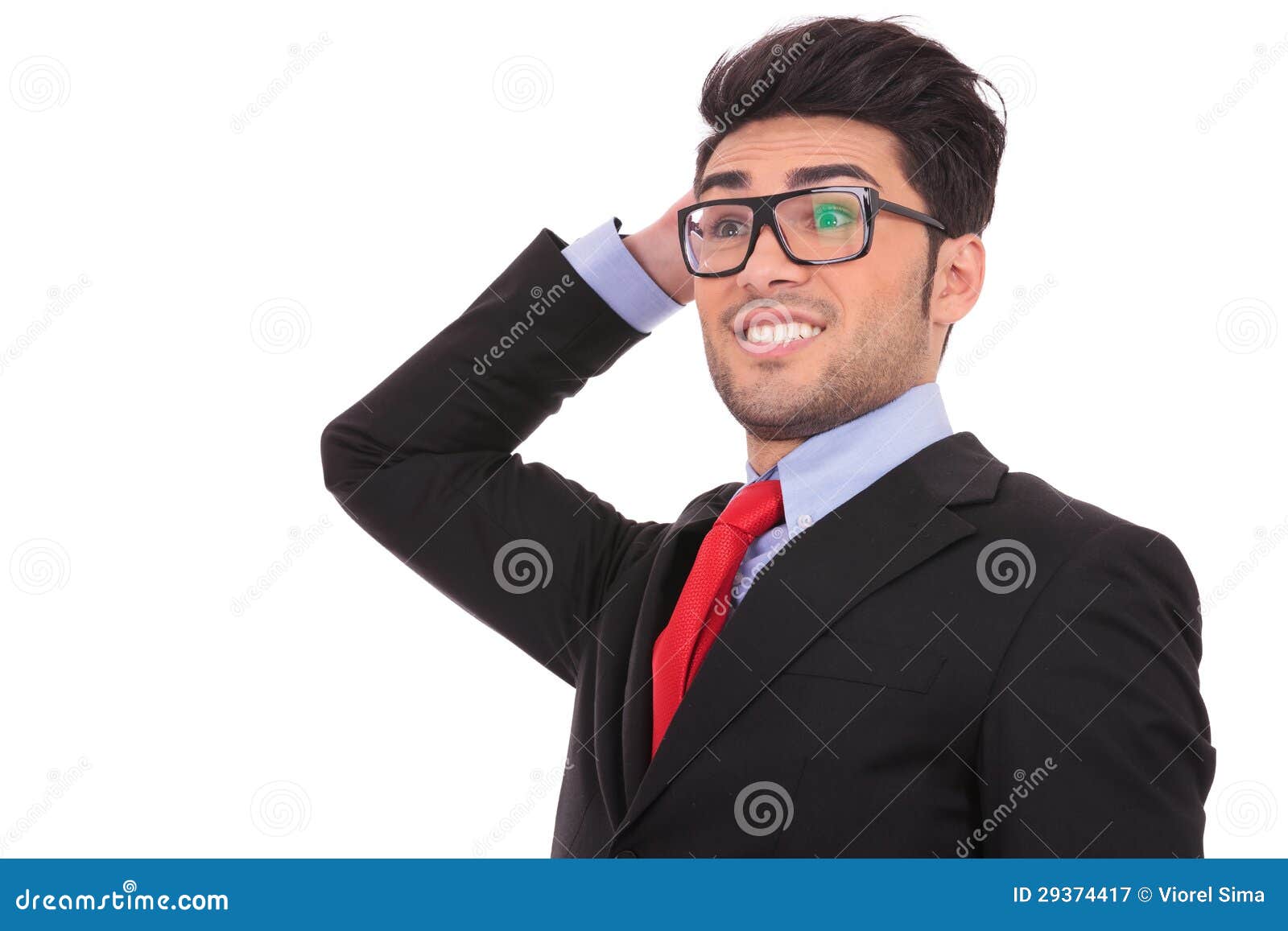 Verwarde Jonge Bedrijfsmens Stock Afbeelding - Image of verward ...