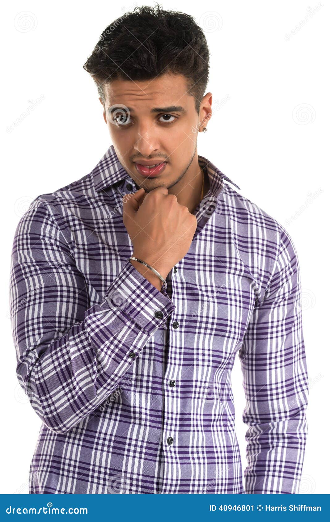 Verwarde Mens stock afbeelding. Image of denken, oost - 40946801