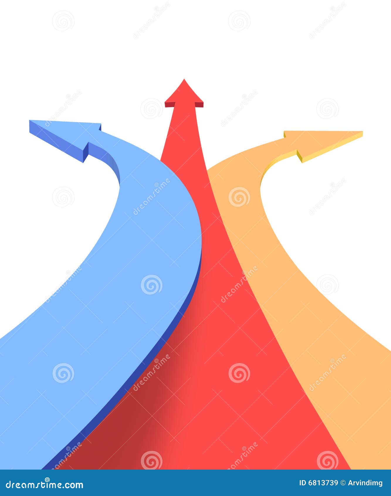 Verwirren Sie Pfeil stock abbildung. Illustration von diagramm - 6813739
