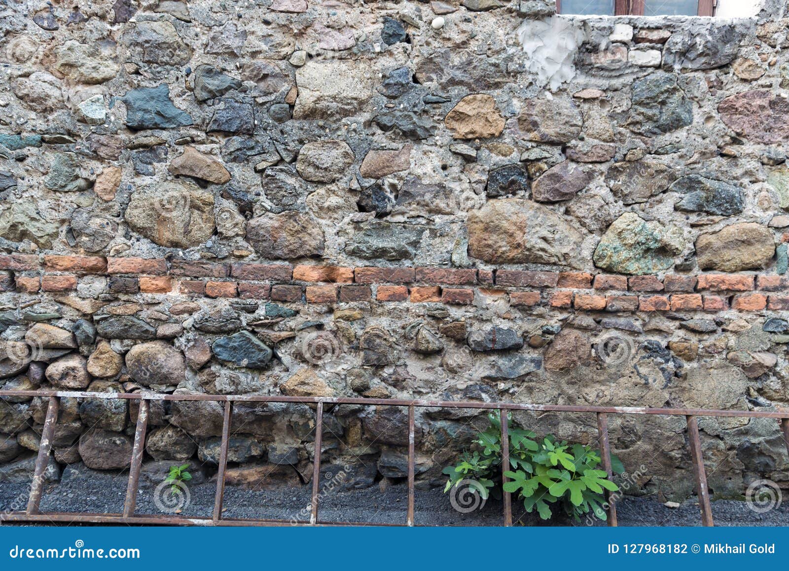 Very Ancient Wall with Stones and Bricks Stock Photo - Image of design ...