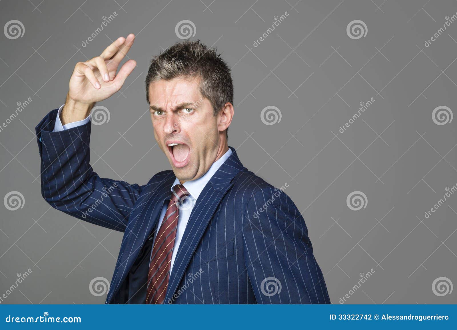Very Angry Business Boss Shouting Stock Photo - Image of aged ...