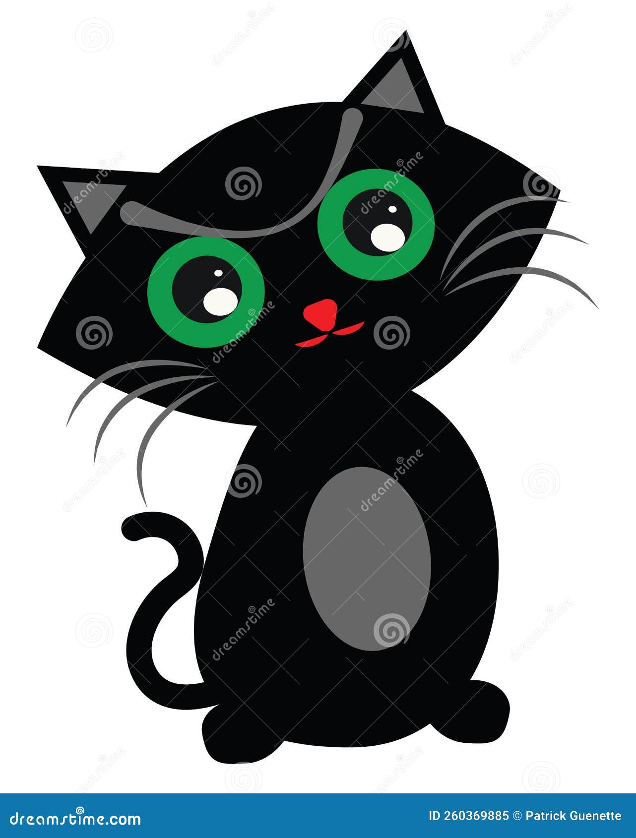 Very angry cat, icon stock vector. Illustration of design - 260369885