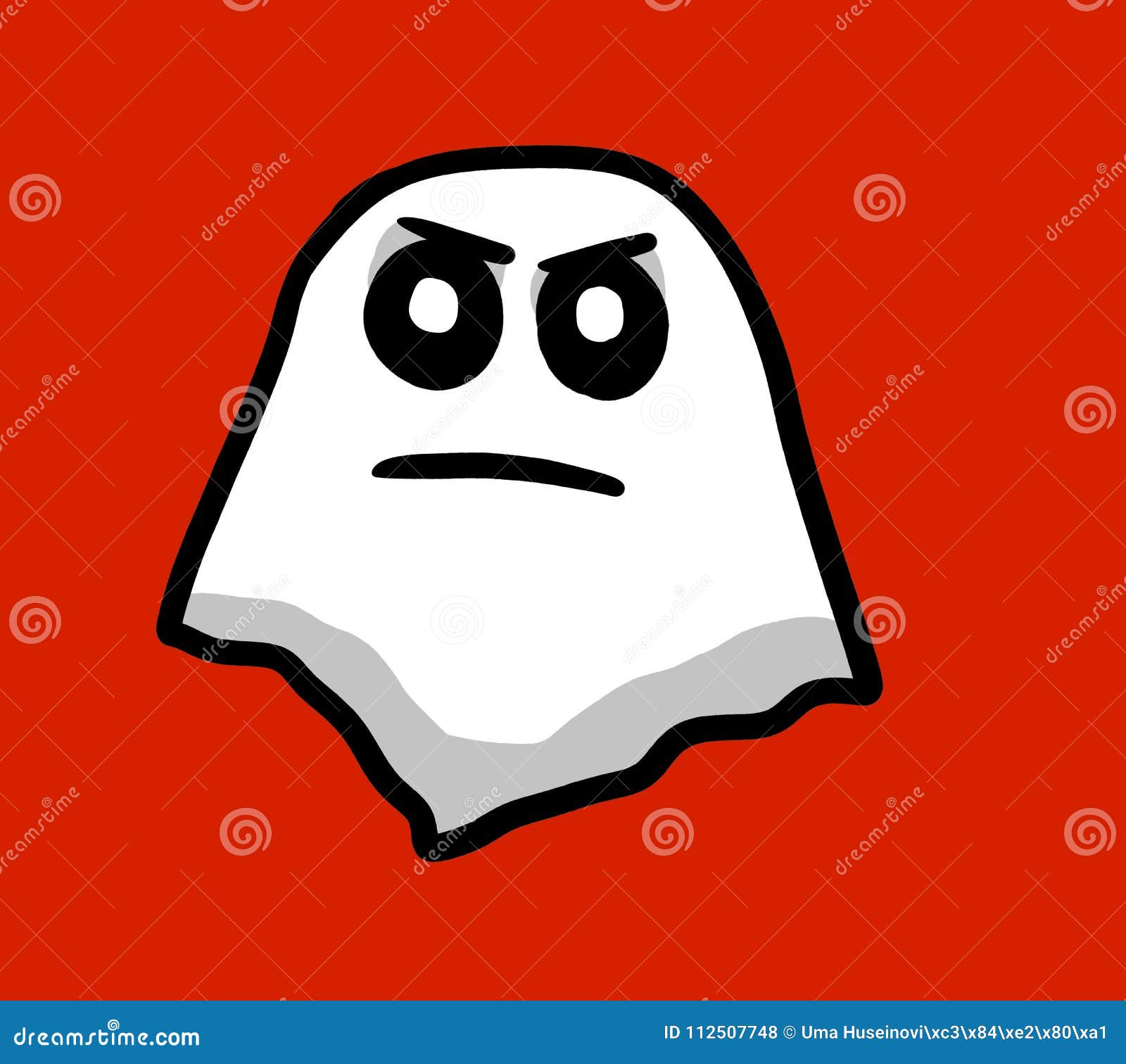 Very Angry Ghost stock illustration. Illustration of concept - 112507748
