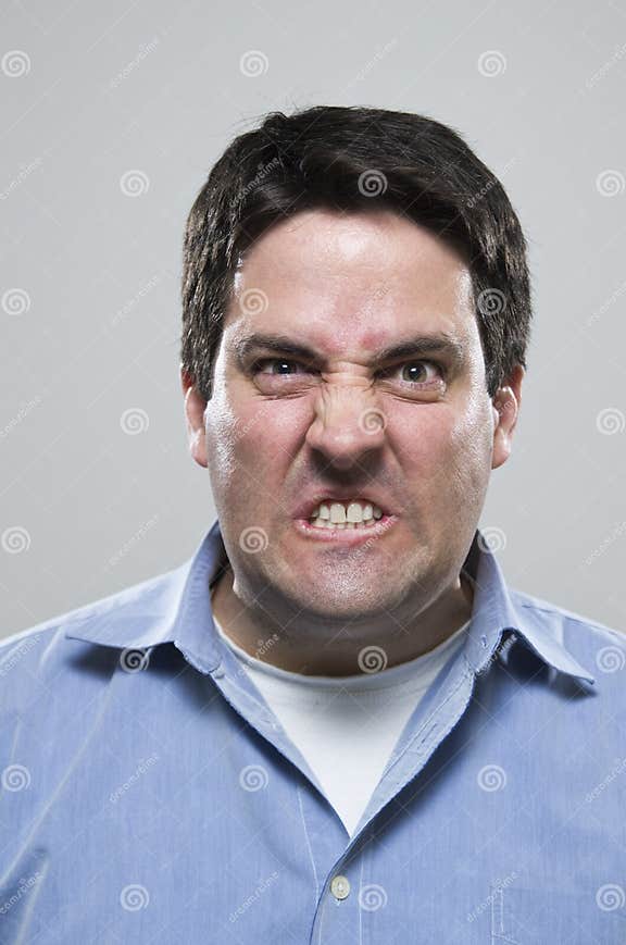 Very Angry man stock image. Image of shirt, portrait - 29250263