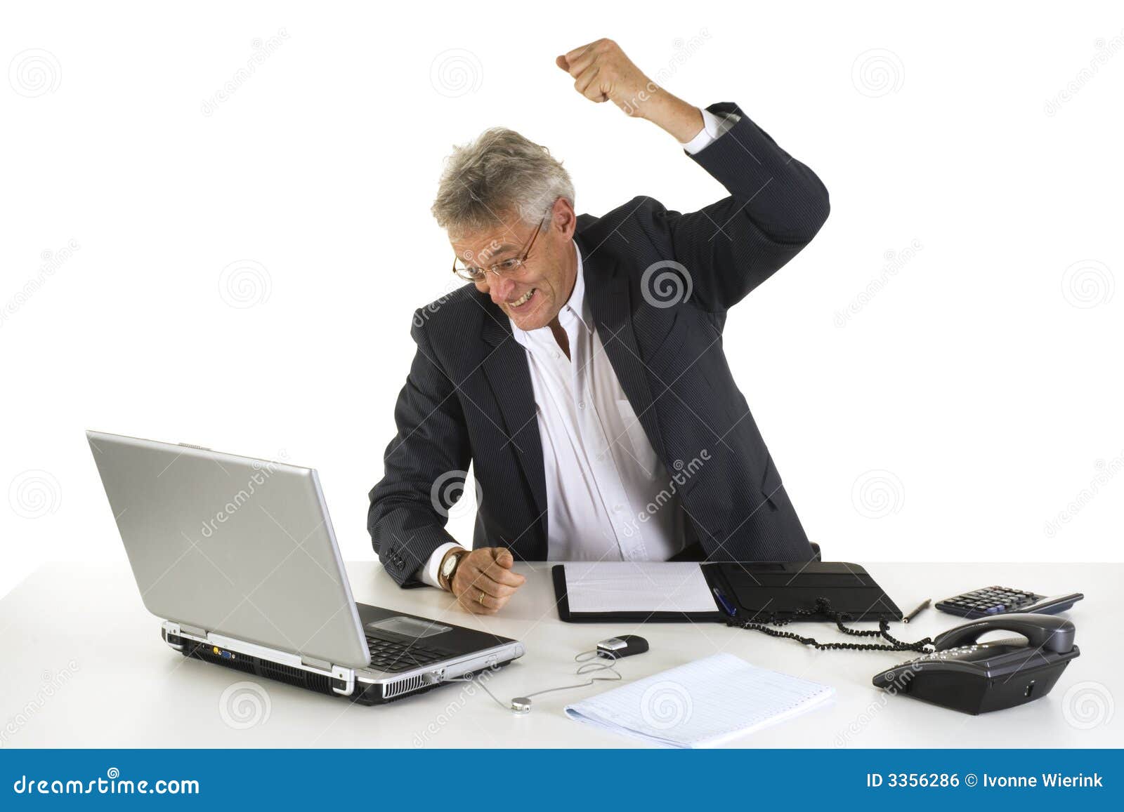 Very angry manager stock photo. Image of senior, telephone - 3356286